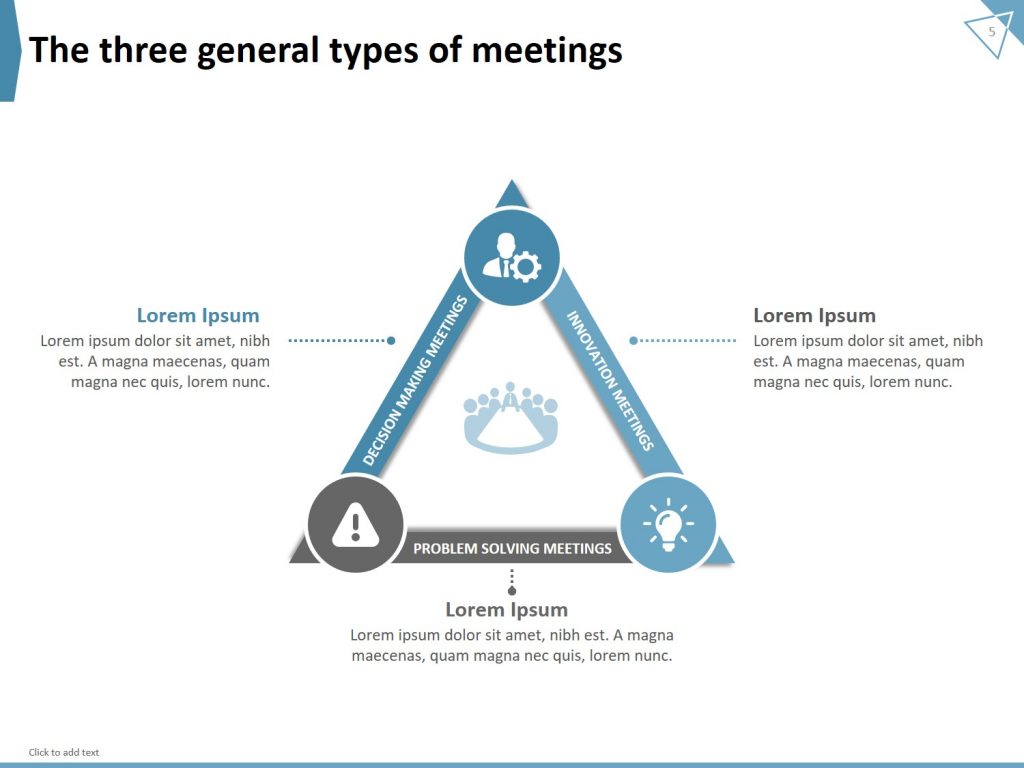 Business Meeting Free Powerpoint Template Standard Size