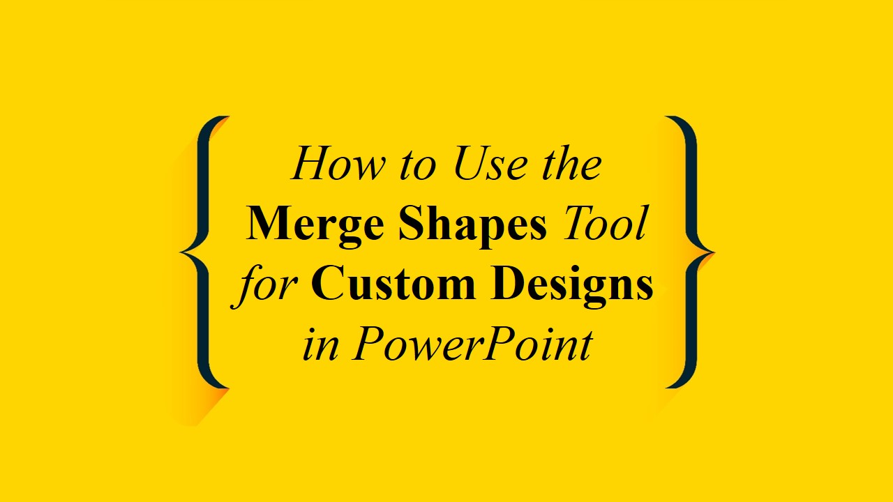 How To Use The Merge Shapes Tool For Custom Design 4084