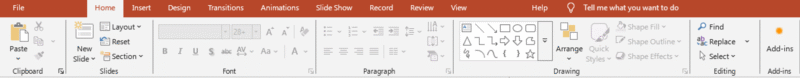 Getting Started with PowerPoint: Ribbon Toolba