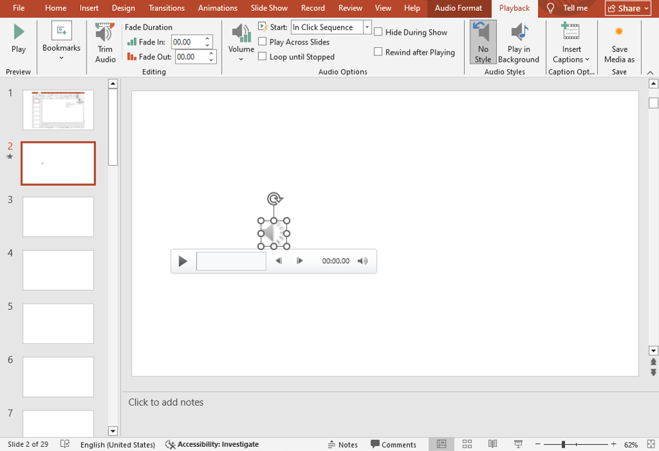 How to Add and Format Audio in PowerPoint | Tutorial