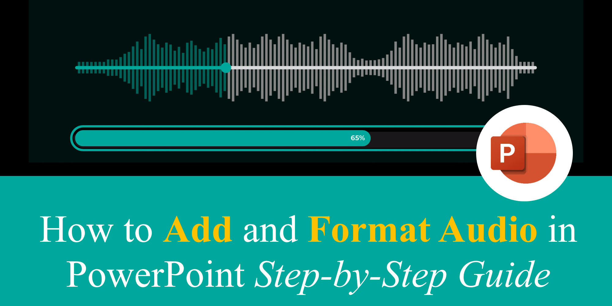 How to Add and Format Audio in PowerPoint | Tutorial